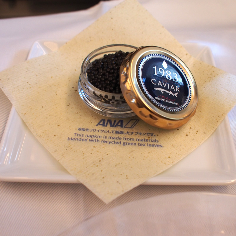 ANAのファーストクラスの贅沢な機内食 | Gossip Beauty